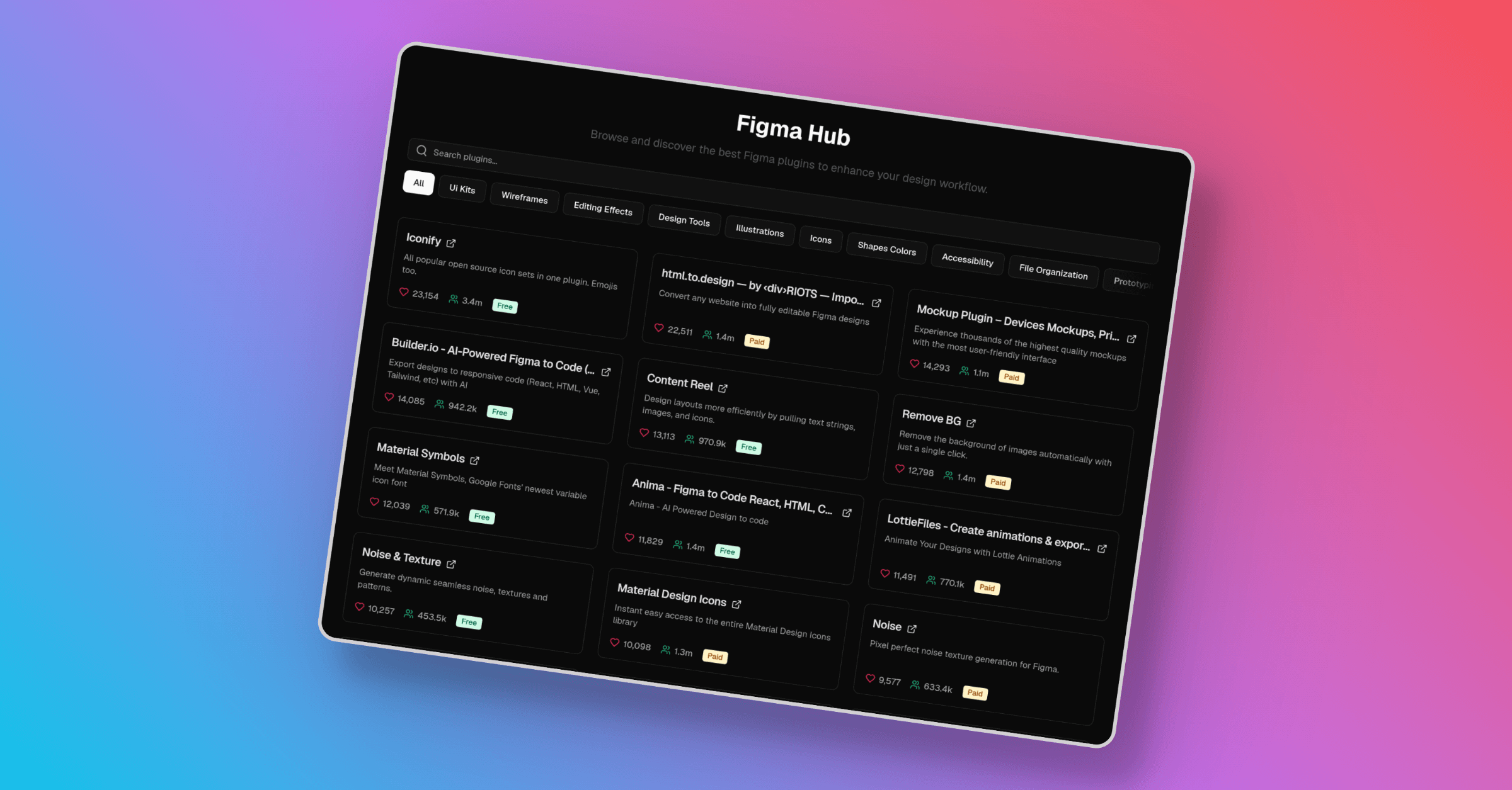 Figma Hub - 您的终极 Figma 资源中心
